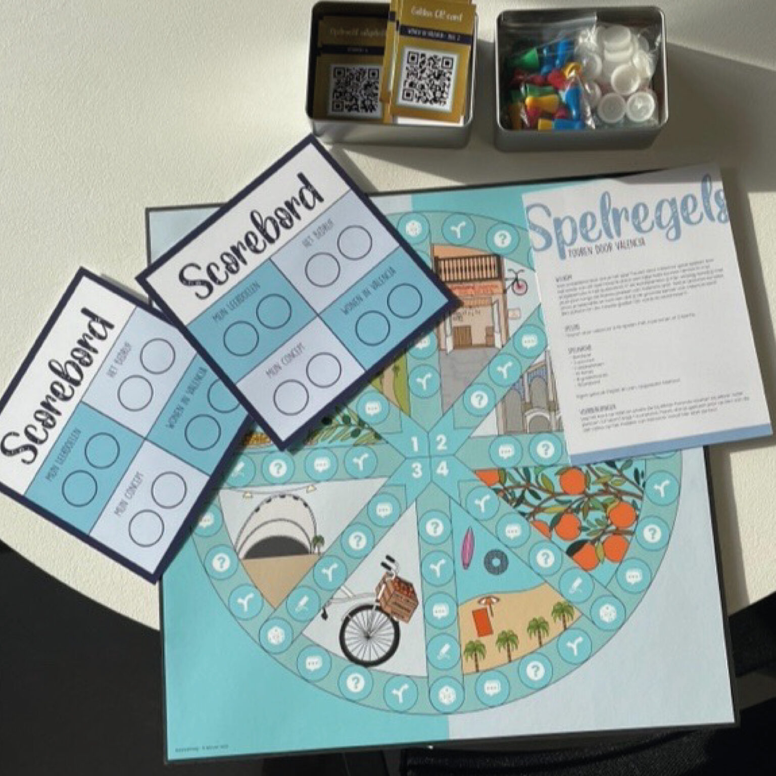 Bordspel gemaakt door een student — Grafisch Lyceum Utrecht