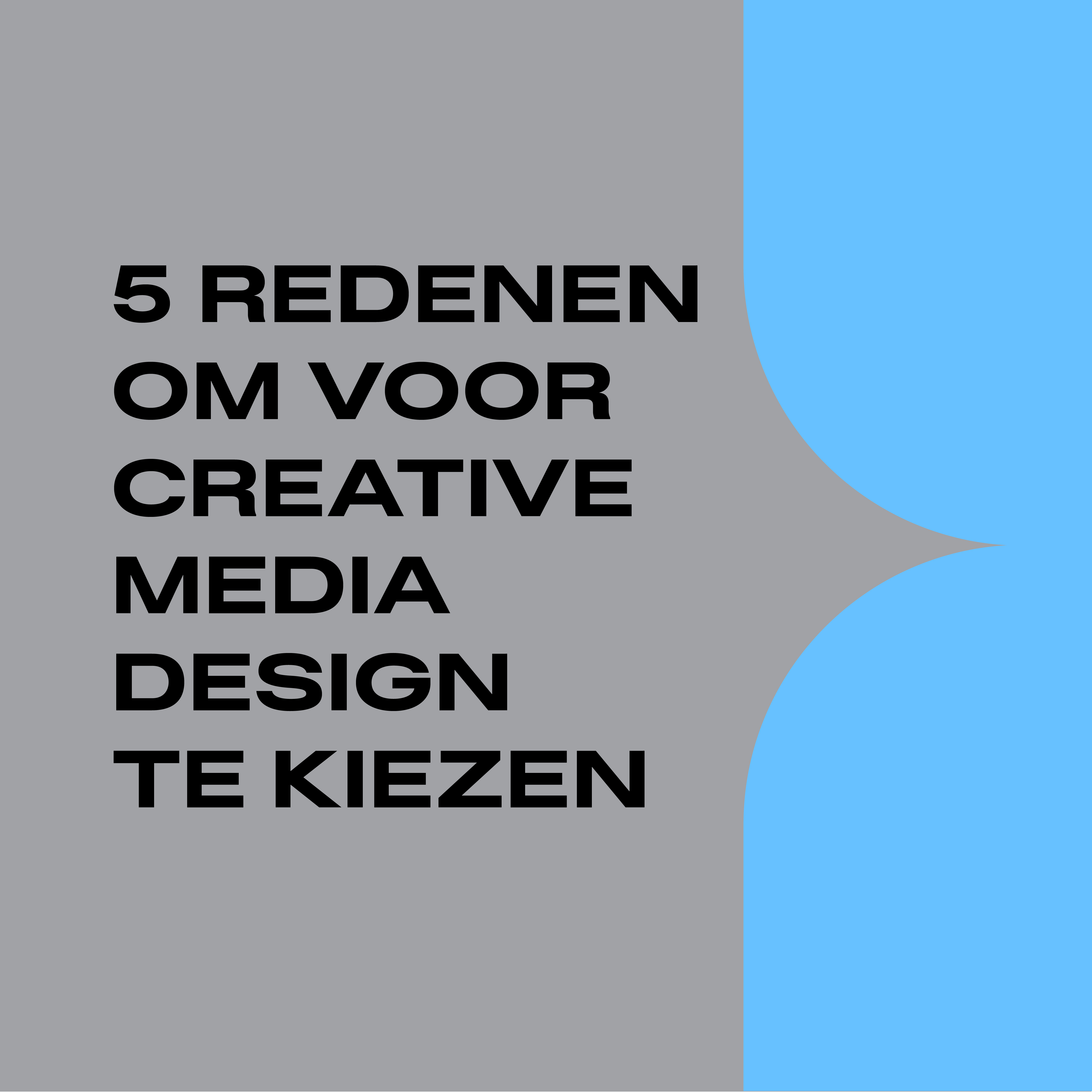 5 redenen om voor Creative Media Design te kiezen — Grafisch Lyceum Utrecht
