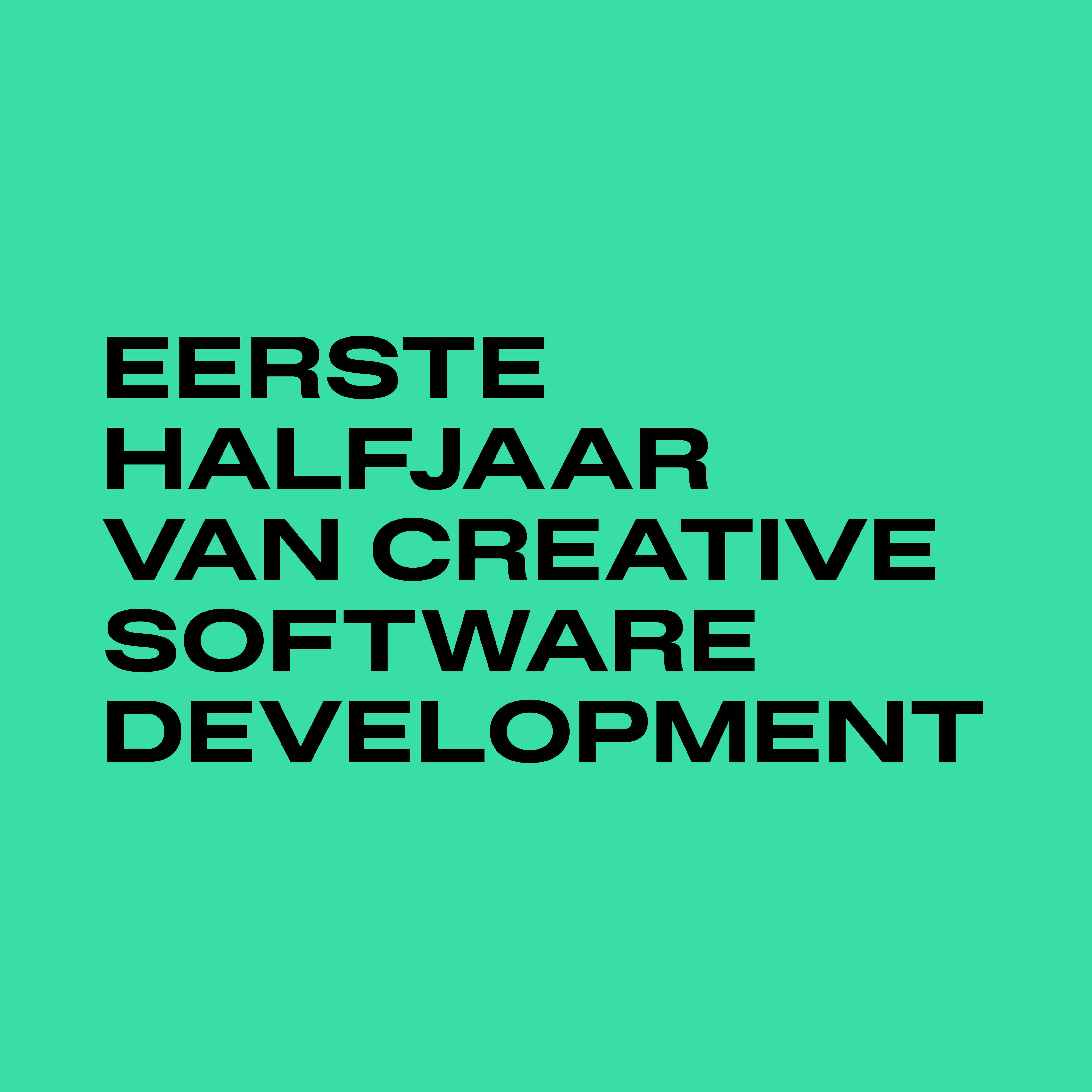 Het eerste halfjaar van Creative Software Development | GLU